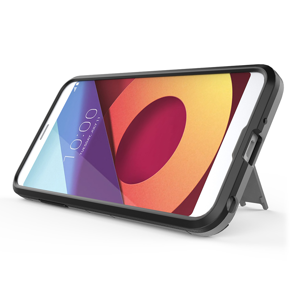 Slim Armour Tough Shockproof Case Stand - LG Q6 (Grey)